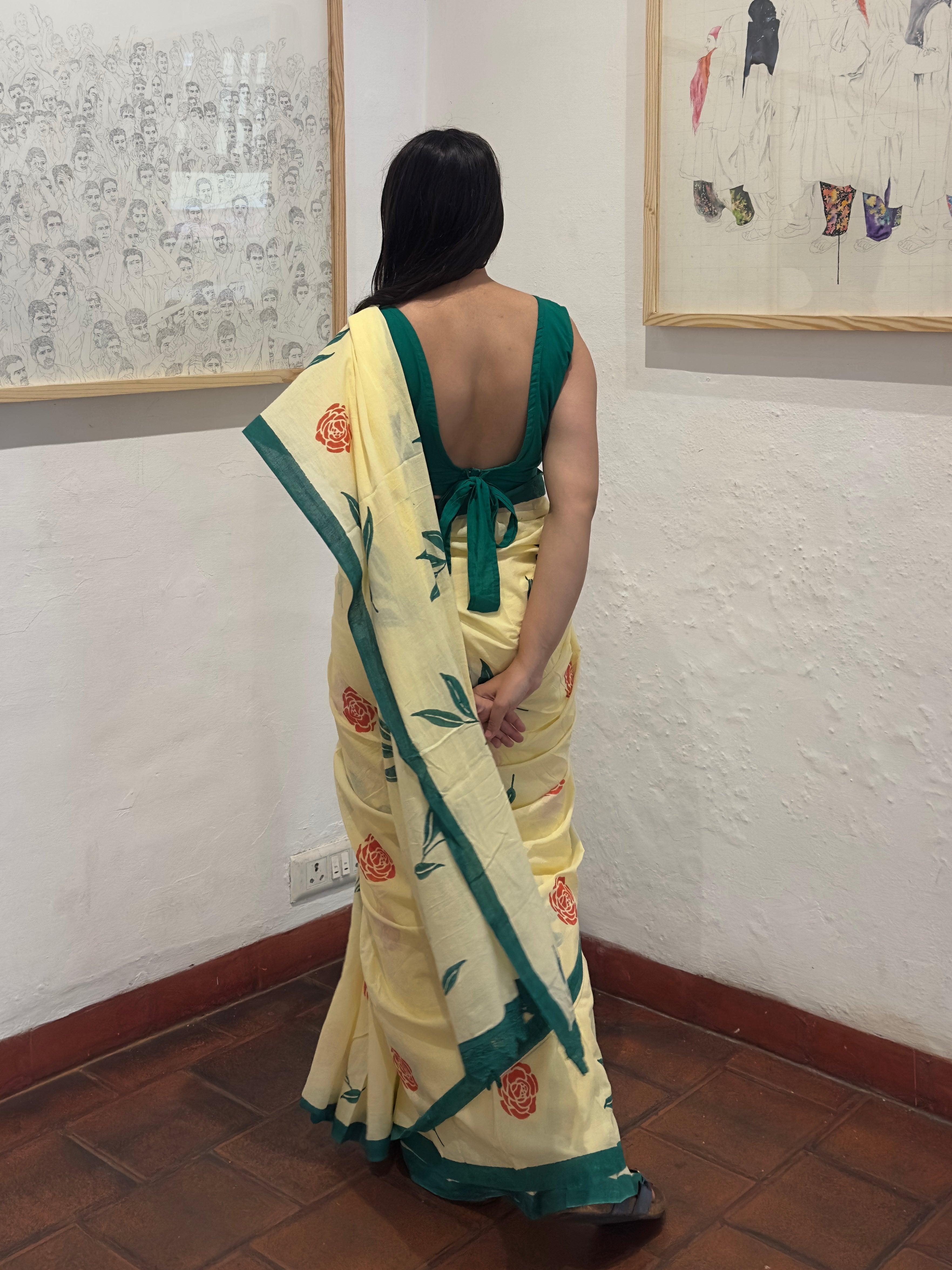 Polki sarees | Inspired by Indian art